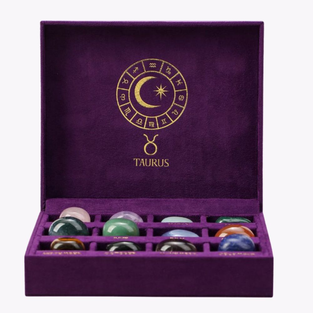 Taurus Zodiac Crystal Set – 12 Stones | Lunarià Stones – LUNARIÁ STONES